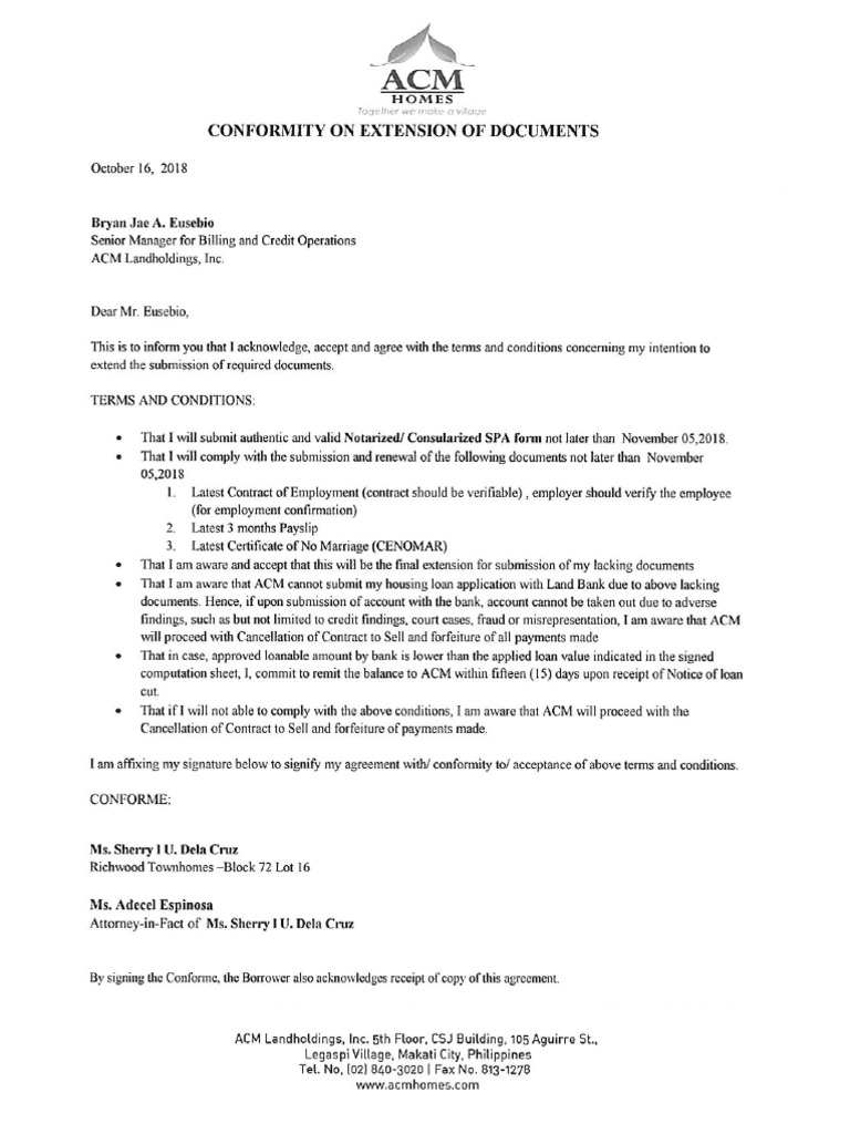 Conformity Letter | PDF