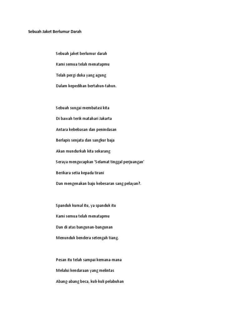 Kumpulan Puisi Taufik Ismail | PDF