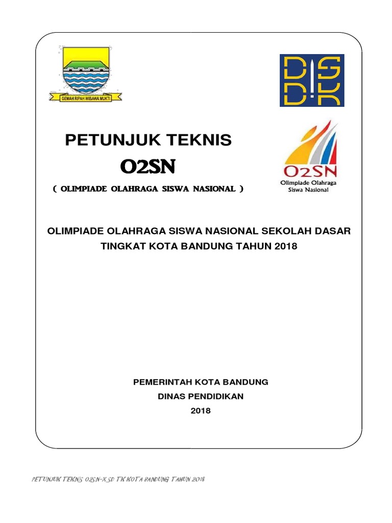 Juknis O2sn-Sd 2018 Kota Bandung-2pdf | PDF | Bisnis