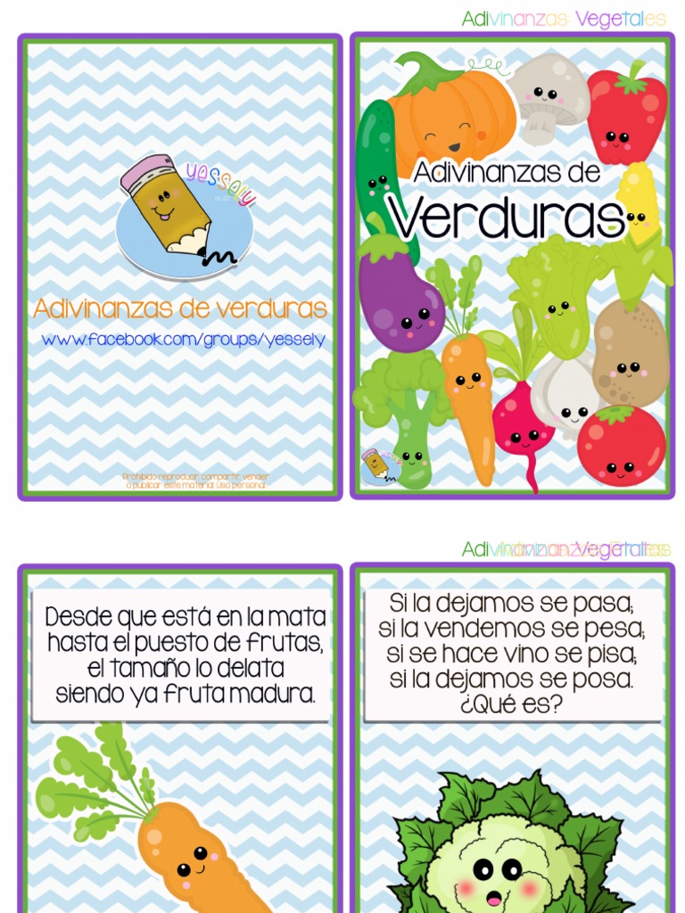 Adivinanzas de Verduras | PDF