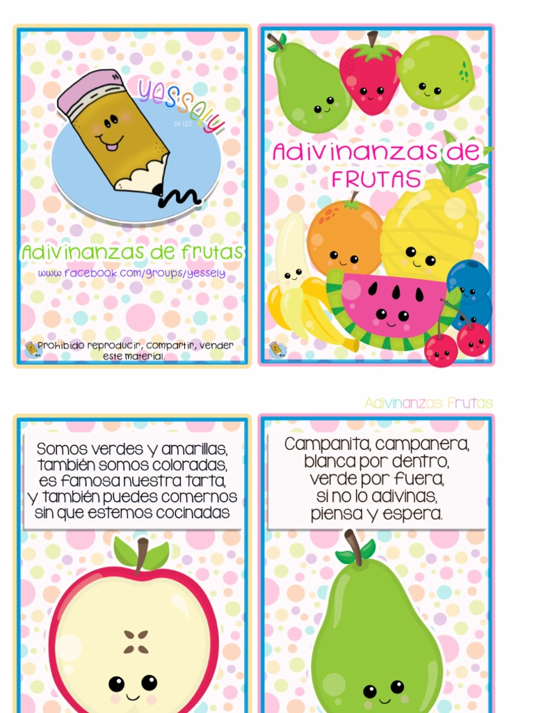 Adivinanzas Frutas Yessely | PDF