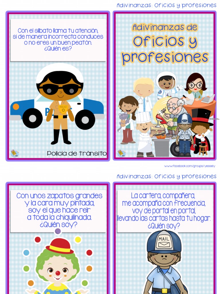 Adivinanzas Oficios y Profesiones