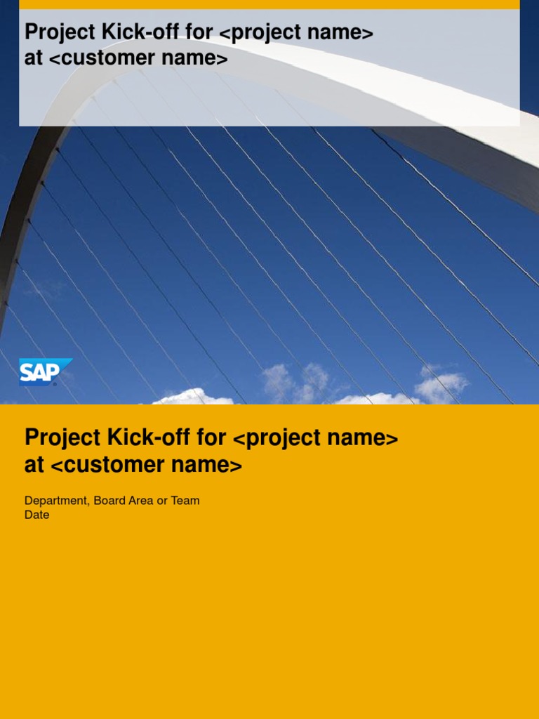 Project Kick-Off Template | PDF | Project Management | Verification And ...