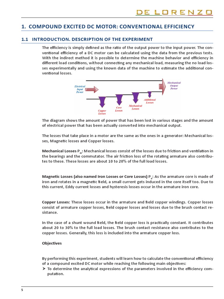 DC Motor Efficiency Analysis and Calculation | PDF | Electric Motor ...