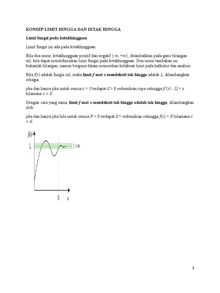 Konsep Limit Hingga Dan Ditak Hingga | PDF