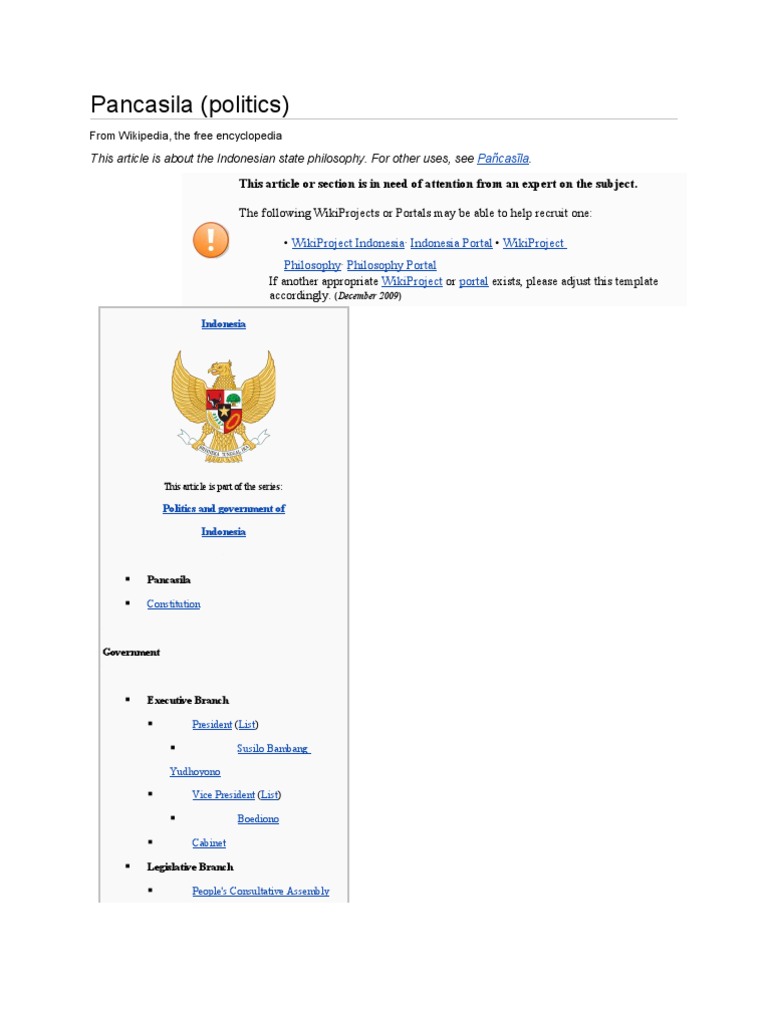 Pancasila Politics Wikipedia