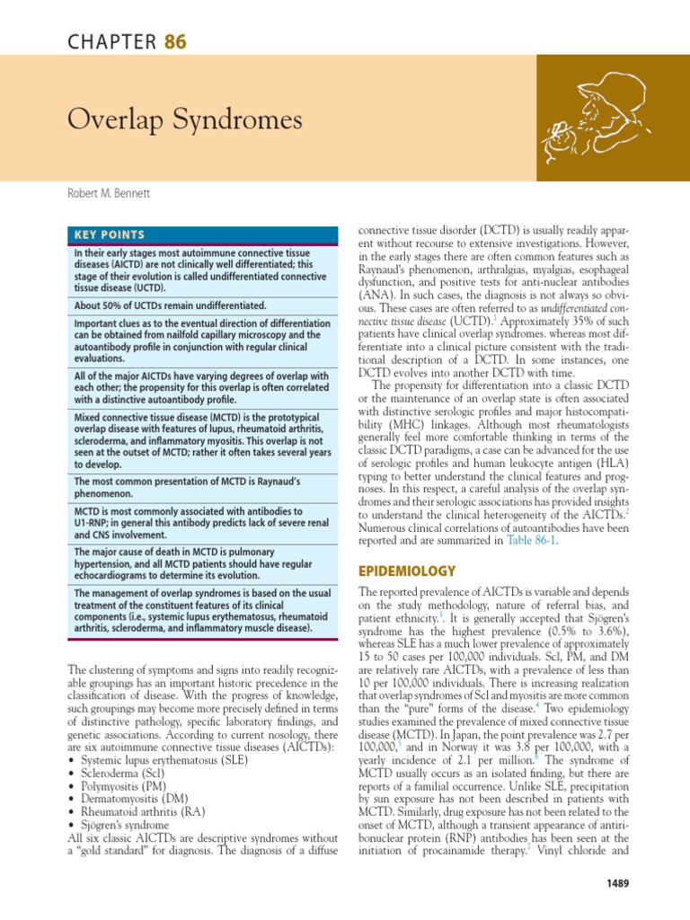 Overlap Syndromes: Key Points | PDF | Systemic Lupus Erythematosus ...