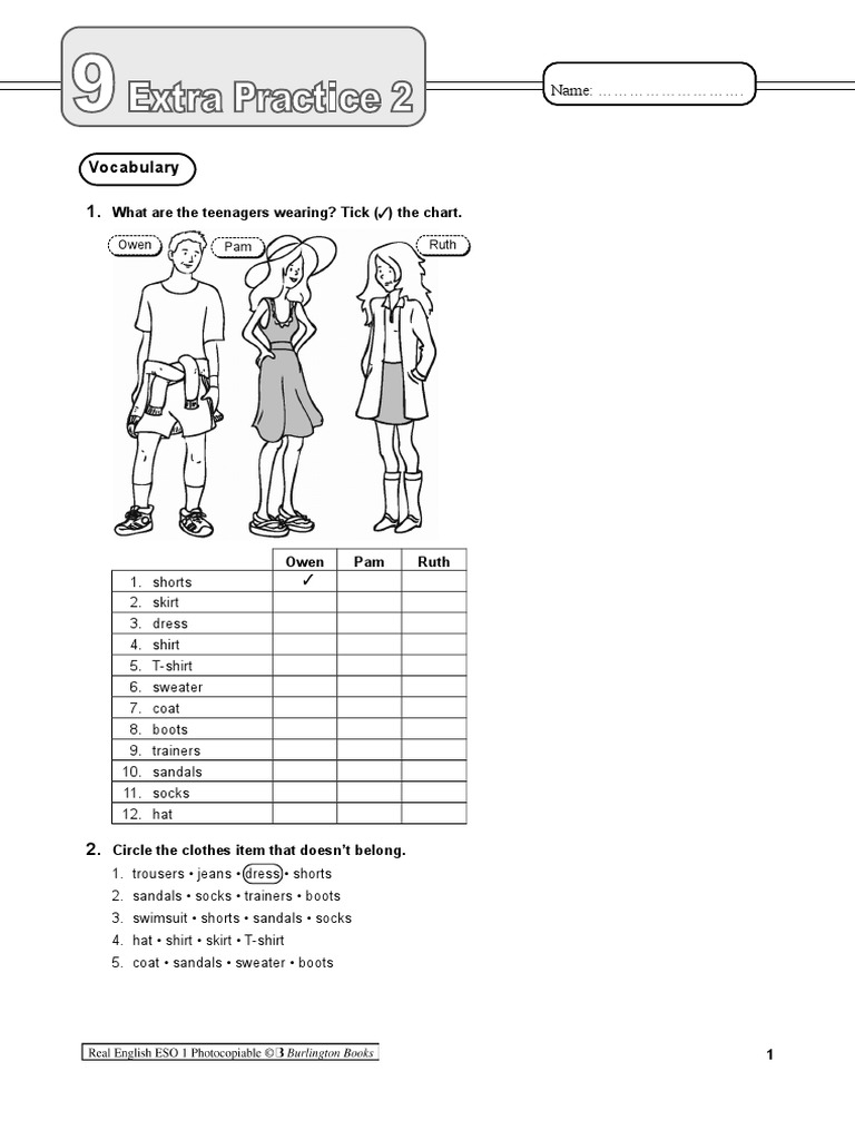 English 2 Eso | PDF | Clothing | Fashion