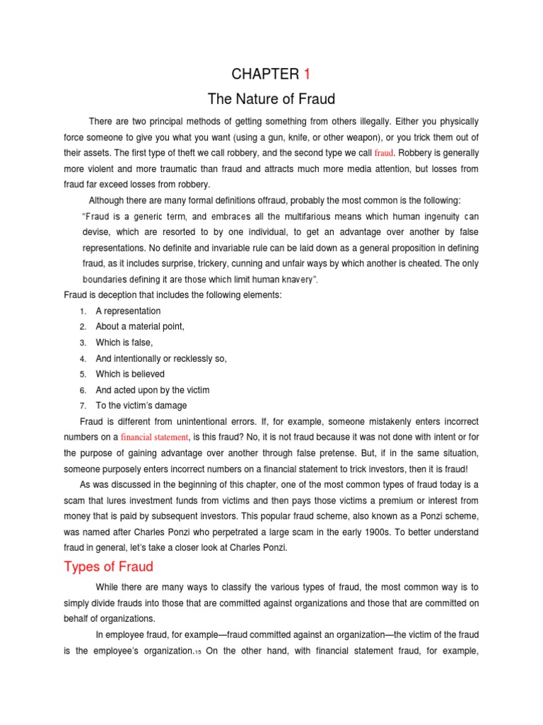 Chapter 1 | PDF | Embezzlement | Fraud