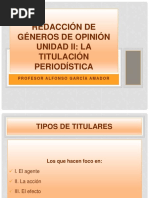 Tipos y funciones de los titulares en noticias | PDF | Publicación ...