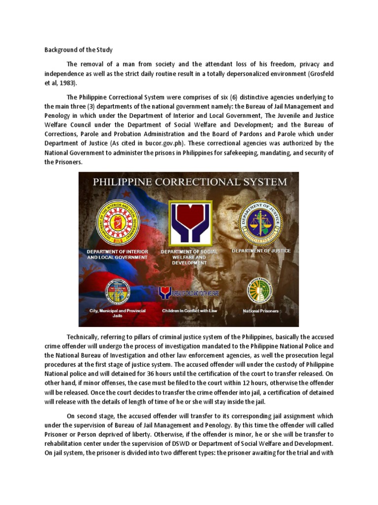 Understanding the Philippine Correctional System: An Analysis of the ...