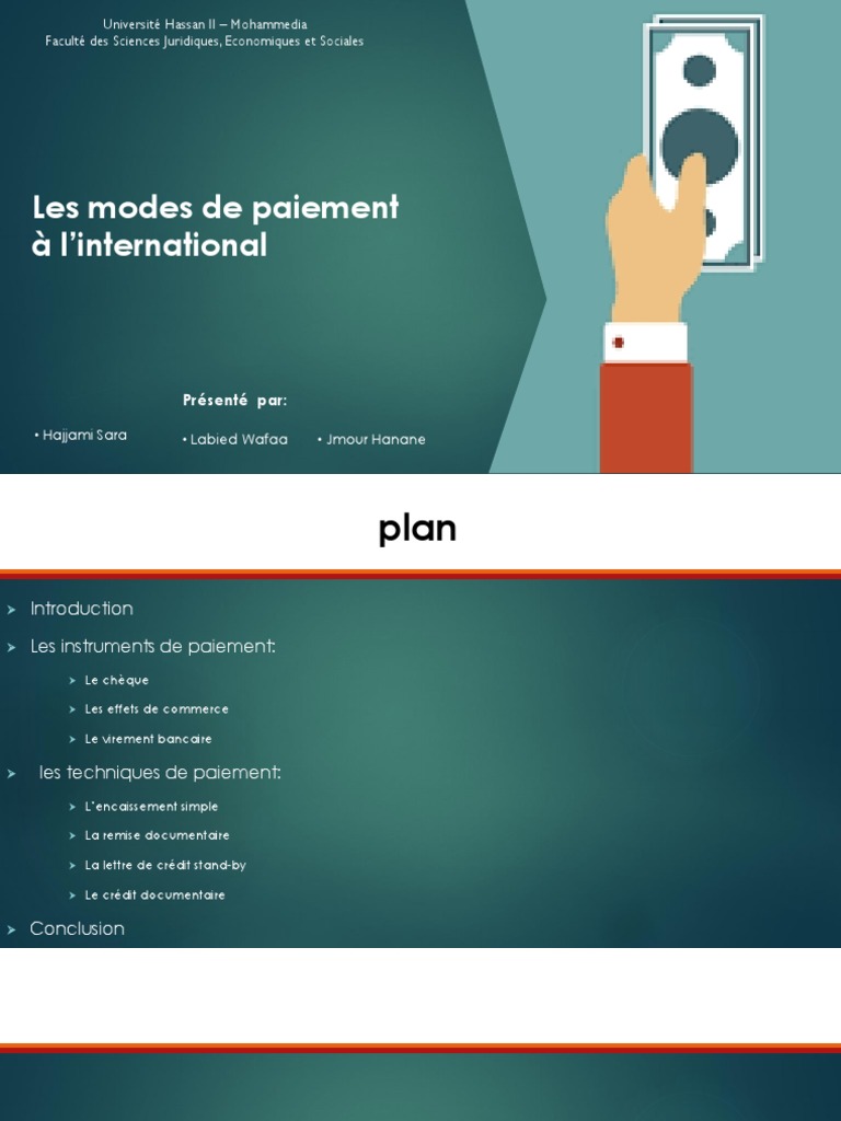 Modes de paiement internationaux expliqués | PDF | Effet de commerce ...