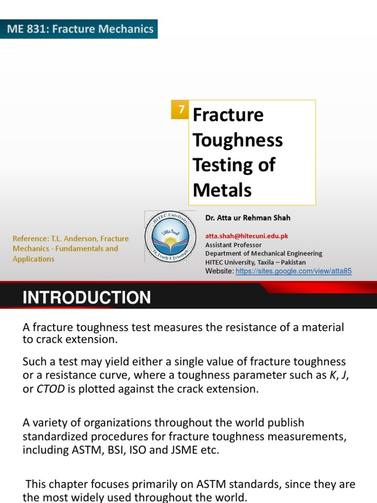 Fracture Toughness Testing of Metals | Download Free PDF | Fracture ...