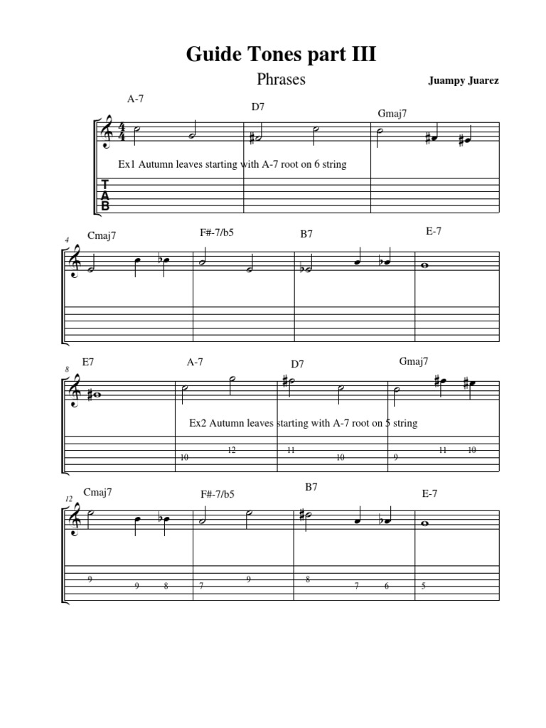 Guide Tones Part III - Mus | PDF