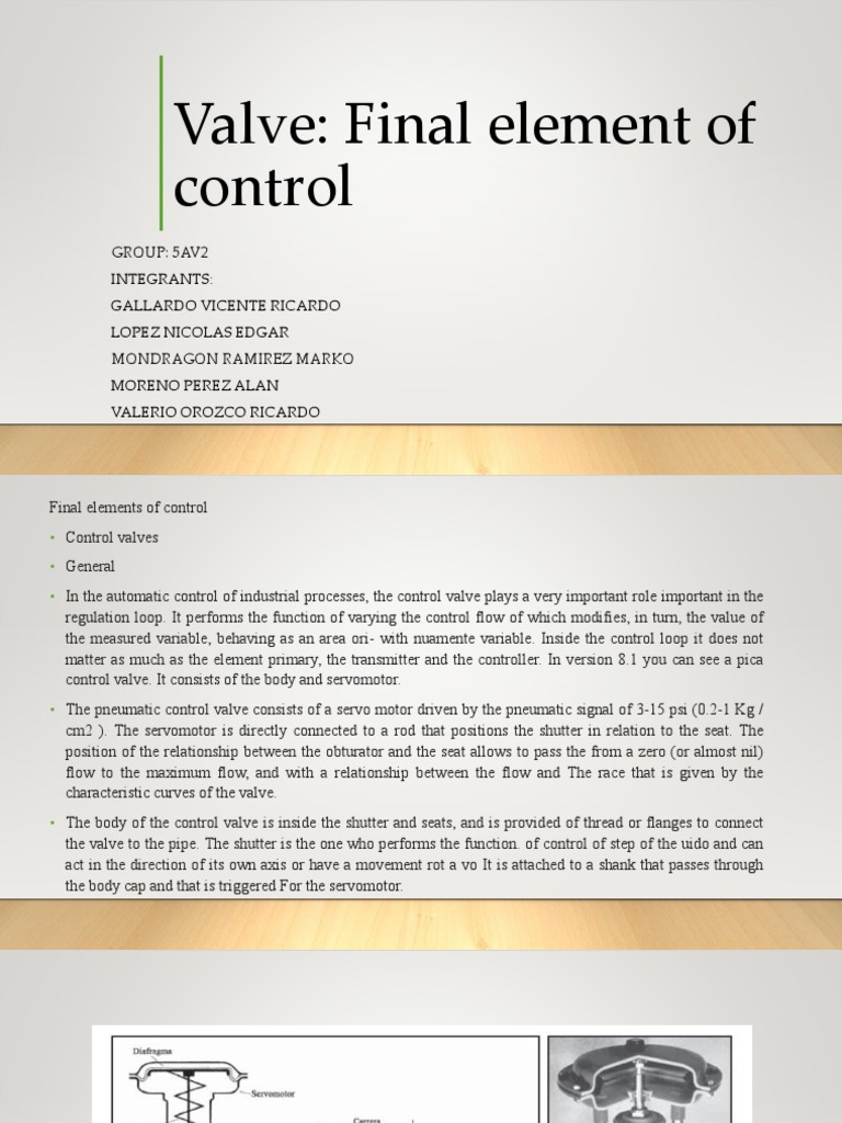 Valve: Final Element of Control | PDF | Valve | Liquids