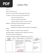 Dialogue Lesson Plan | PDF | Dialogue | Educational Assessment