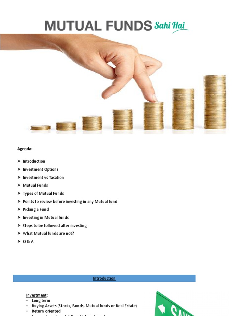 Mutual Funds Sahi Hai | PDF | Mutual Funds | Investing