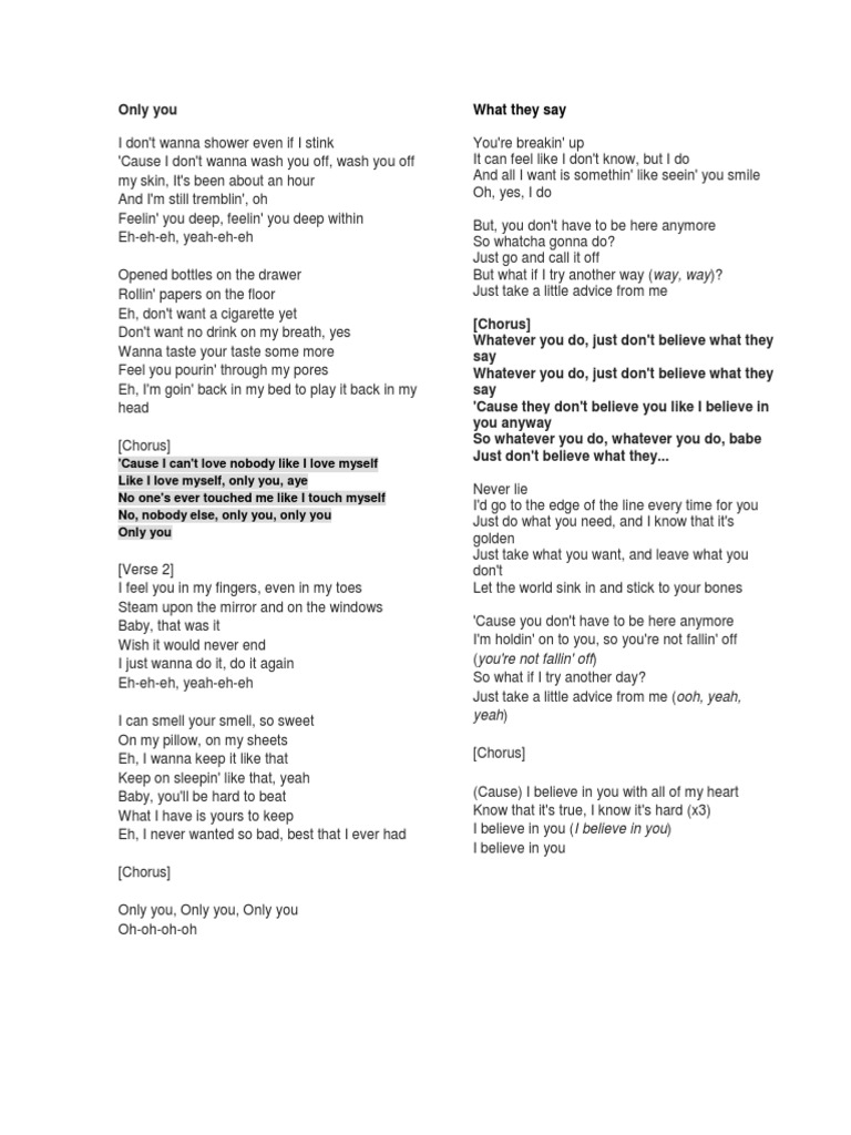 Zara Larsson Lyrics | PDF | Song Structure | Musical Forms