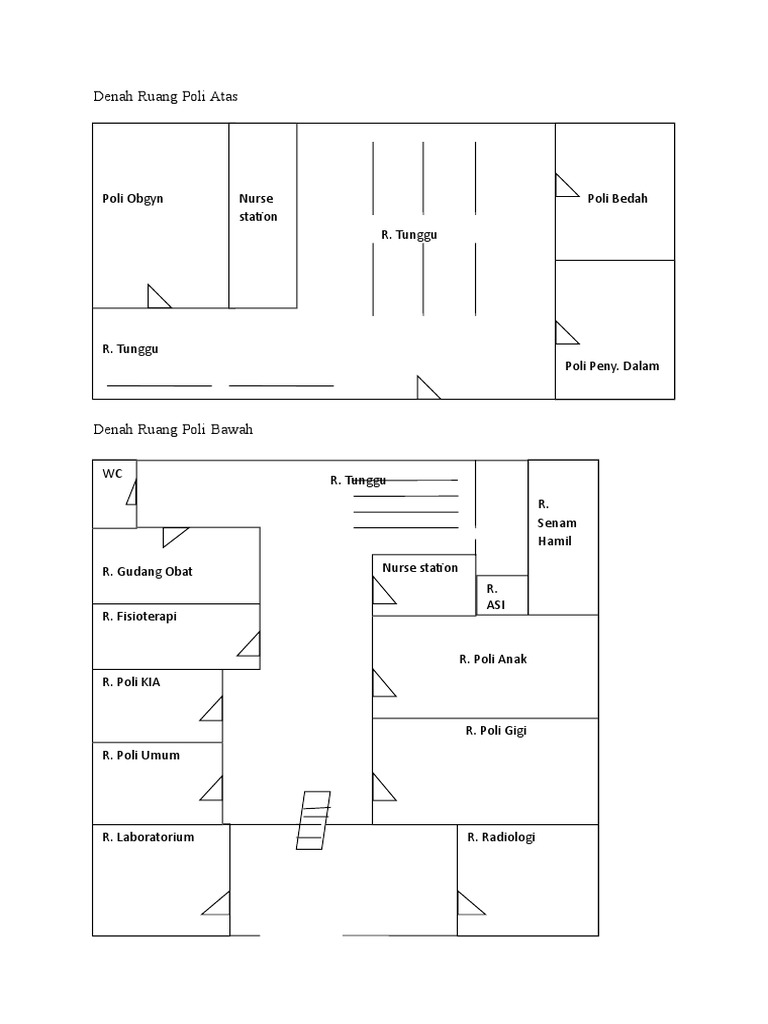 Denah Ruang Poli | PDF