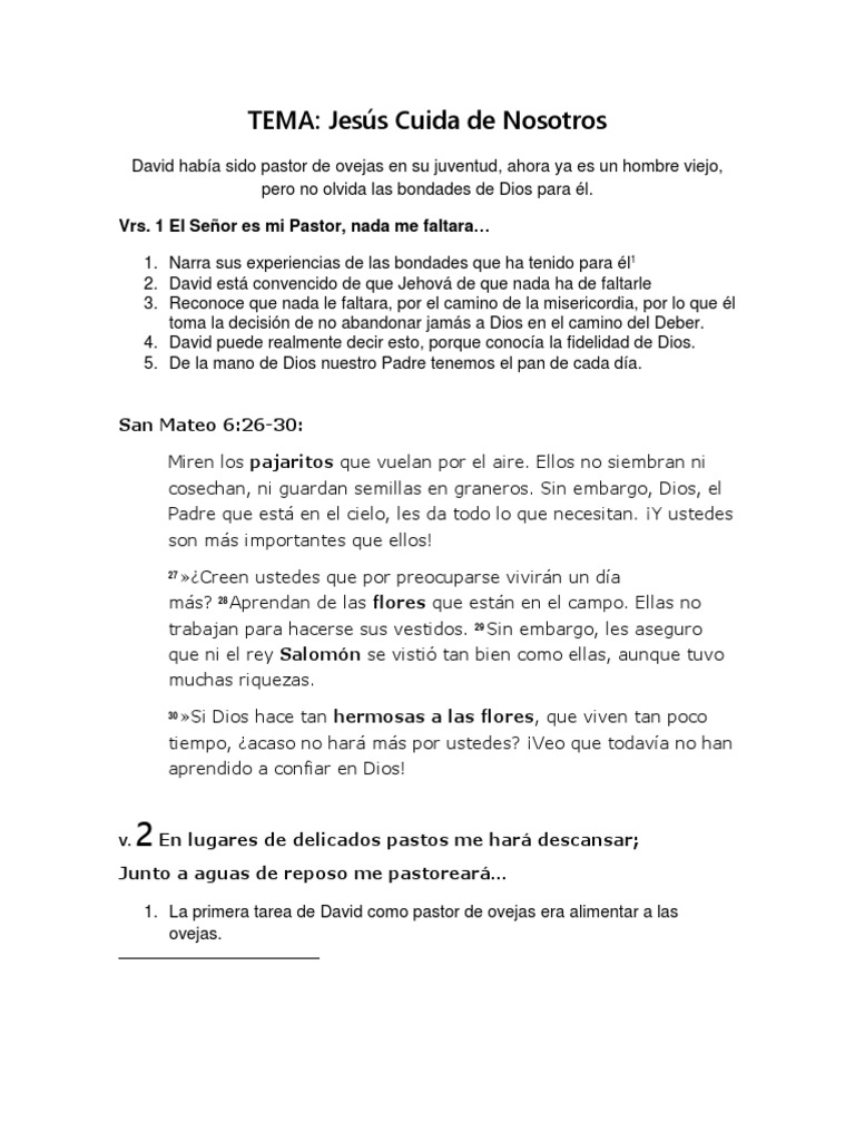 Jesús El Buen Pastor | PDF | Oveja | David