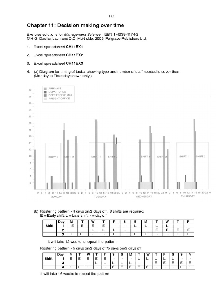 Daellenbach CH11 Solutions | PDF | Business | Teaching Mathematics