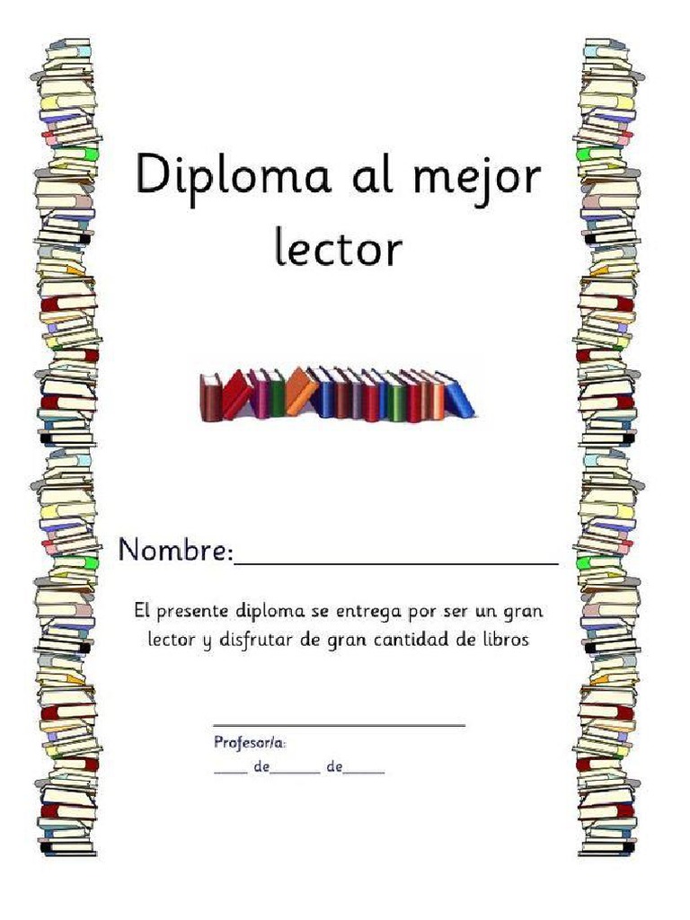 Diploma Al Mejor Lector | PDF