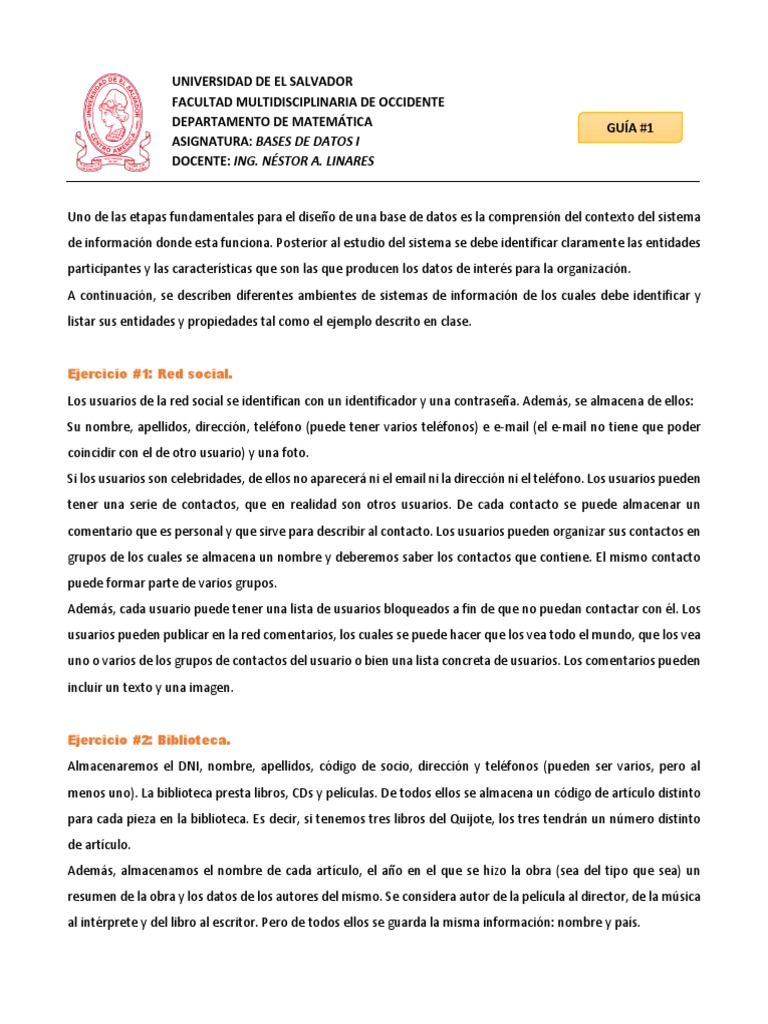 Practica 1 BD | PDF | Bases de datos | Red social