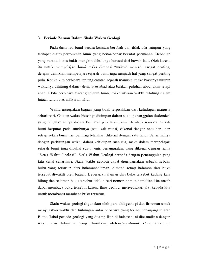 Geologi Sejarah | PDF