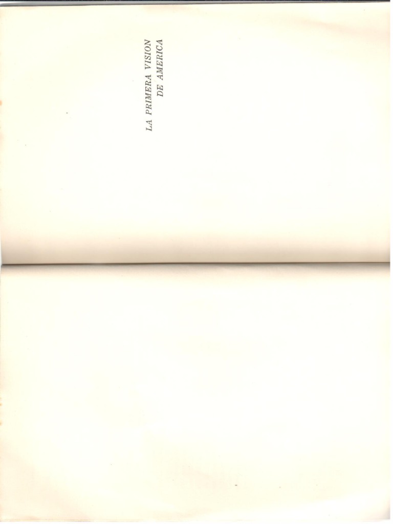 La Primera Visión de América Ángel Rosenblat | PDF