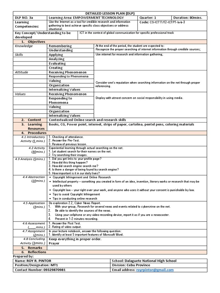 Cs Ict1112 Ictpt Ia B 3 | PDF | Internet | Learning