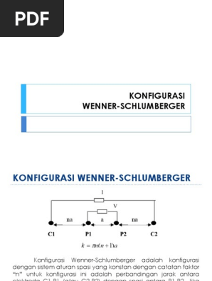 Pdf Metode Geolistrik Konfigurasi Wennerschlumberger MODUL 5 DESAIN