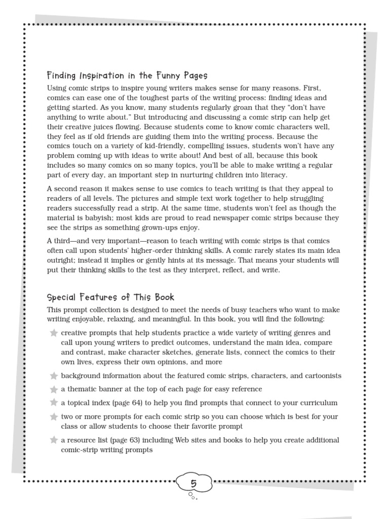 Garfield Writing Prompt | PDF | Garfield | Comic Strips