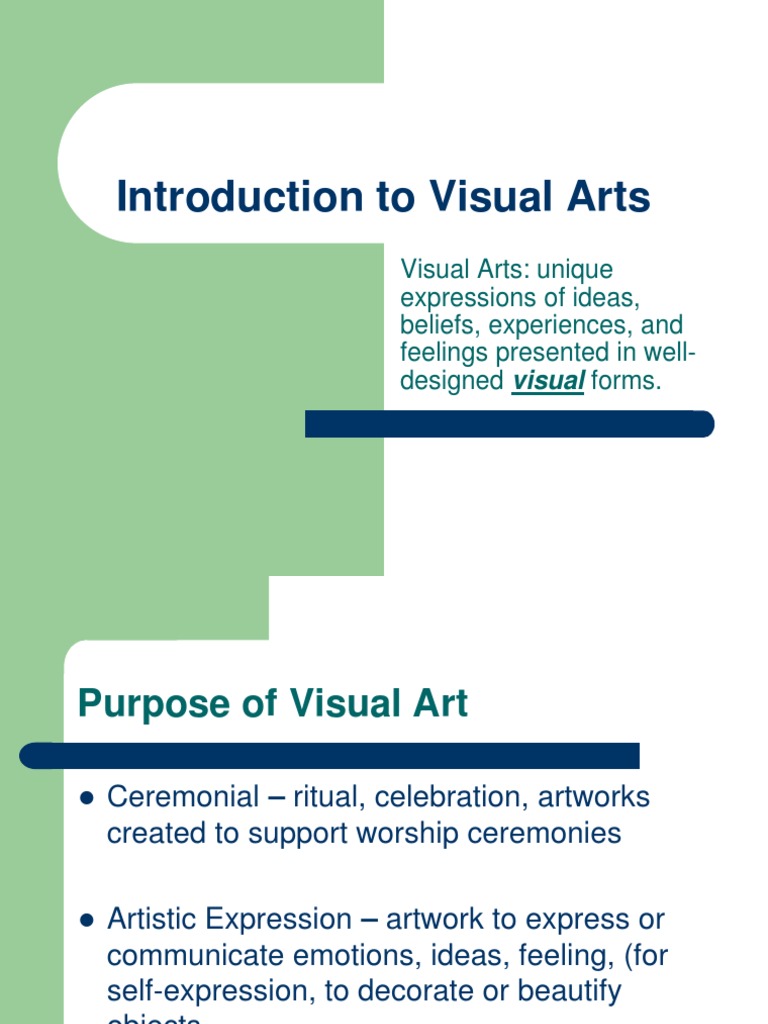 Introduction To Visual Arts | PDF