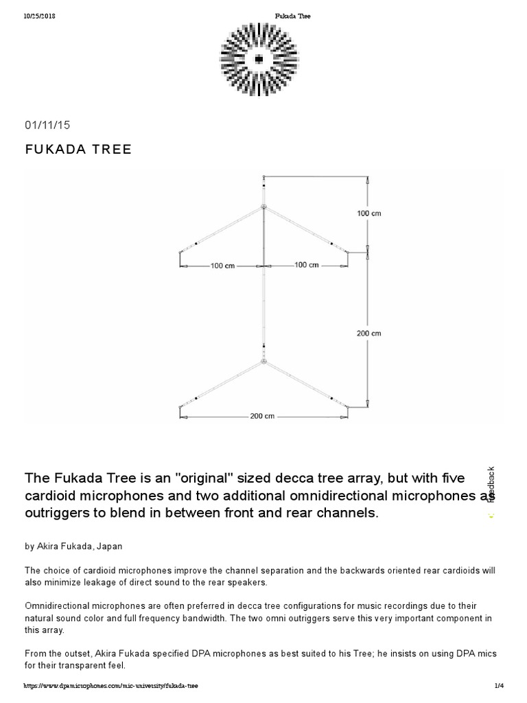 Fukada Tree | PDF | Microphone | Recording