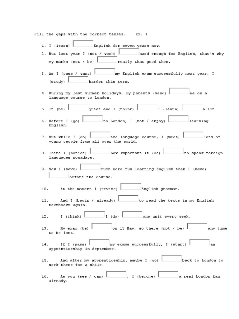 Mixed Tenses With Answers | PDF | Perfect (Grammar) | Roman Britain