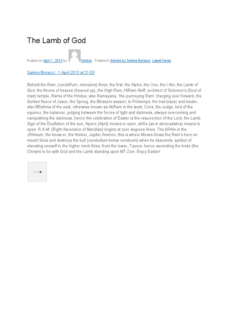 Lamb of God | PDF