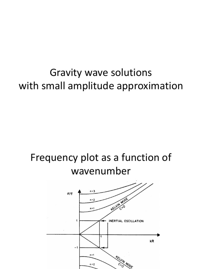 Gravity Wave Solutions With Small Amplitude Approximation | PDF