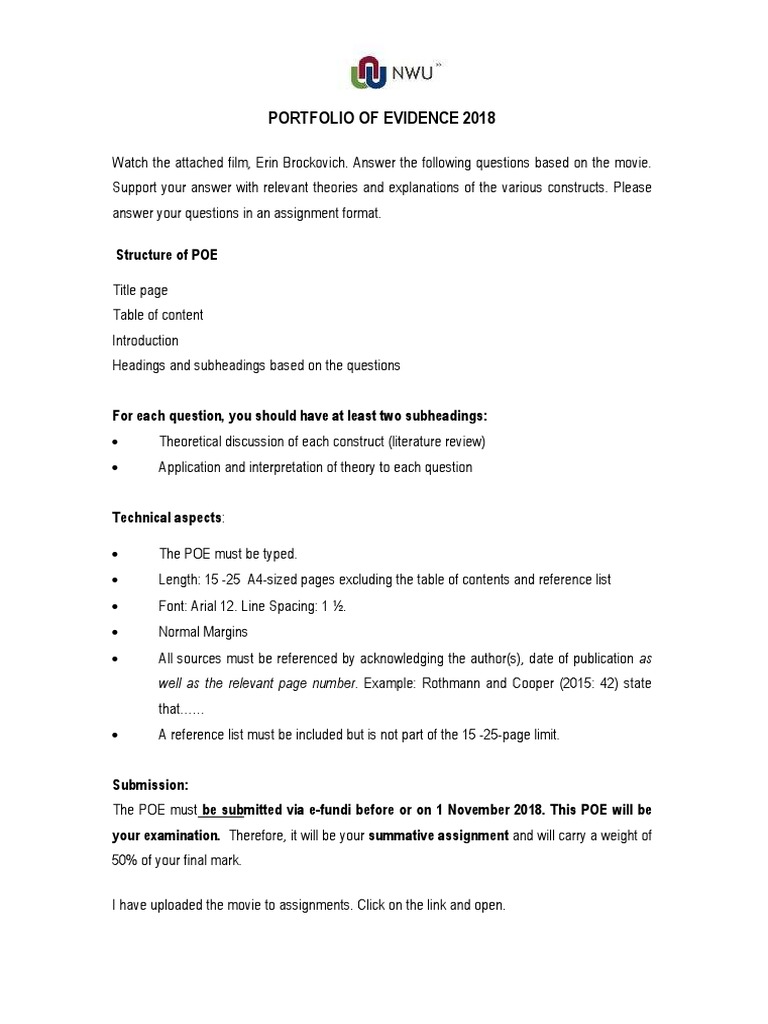 ERIN Movie Questions For POE | PDF | Job Interview | Motivation