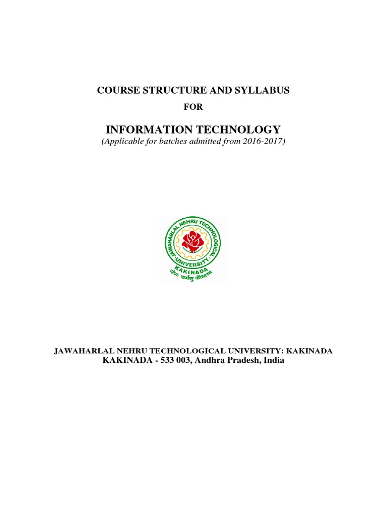 IT R16-Syllabus PDF | PDF | Finite Difference | Pointer (Computer Programming)