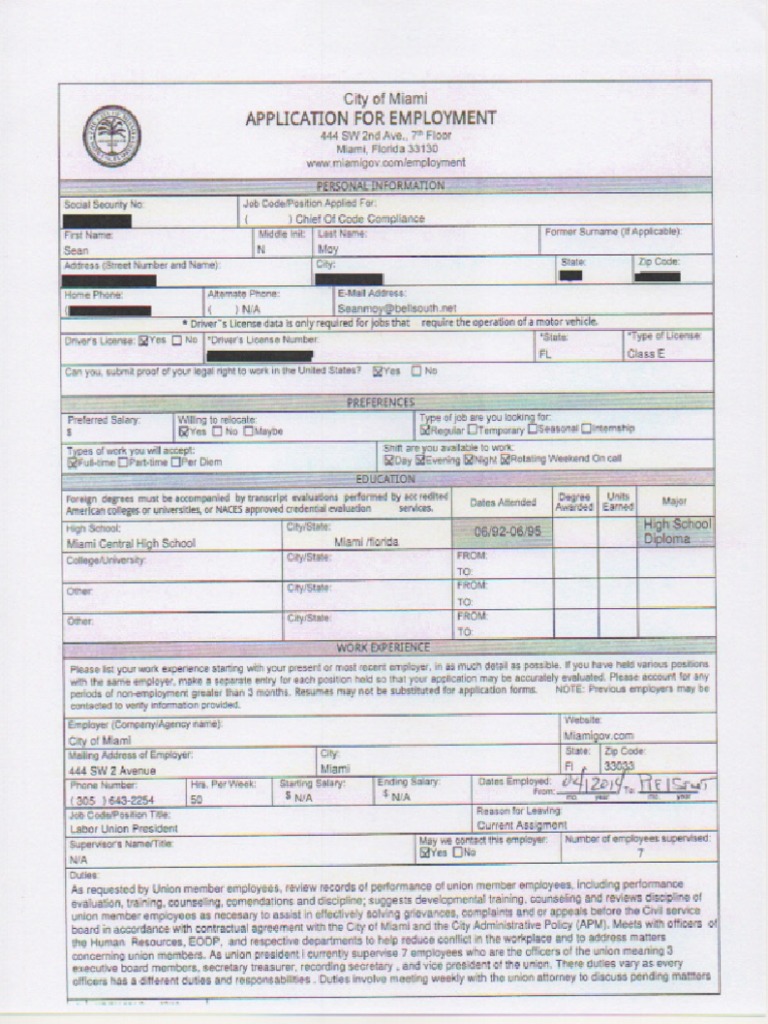 Sean Moy Application For Chief of Code | PDF