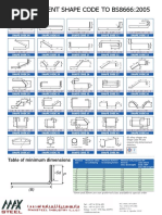 Bs 8666 Reinforcement Shape Codes | PDF
