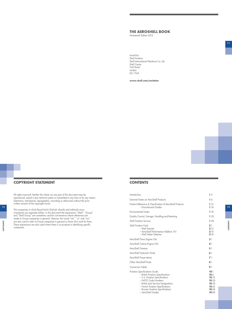 Aeroshell Book 1intro PDF | PDF | Jet Fuel | Motor Oil