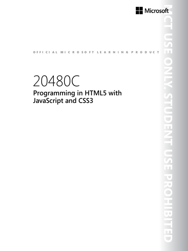 20480C ENU TrainerHandbook | PDF | Html5 | Web Application