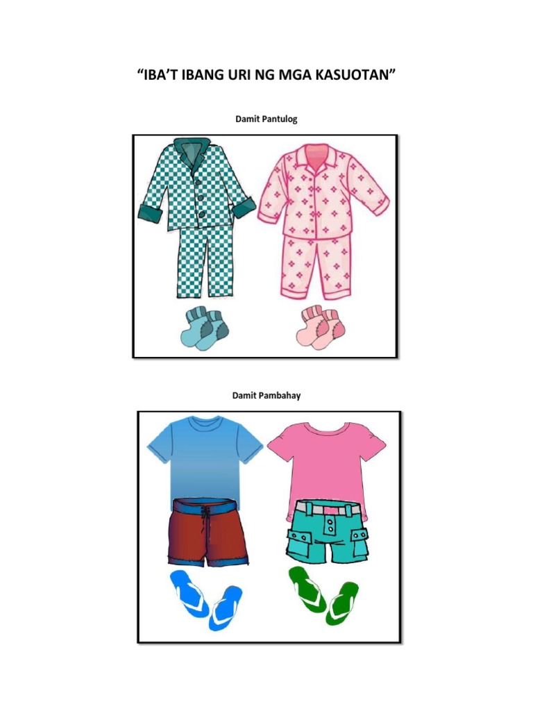 Budang Ibat Ibang Kasuotan | PDF