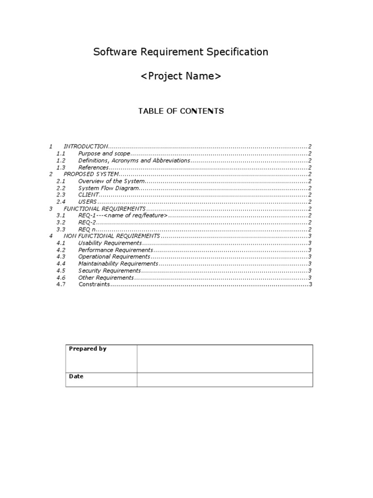 Software Requirement Specification | PDF | Usability | Scope (Computer ...