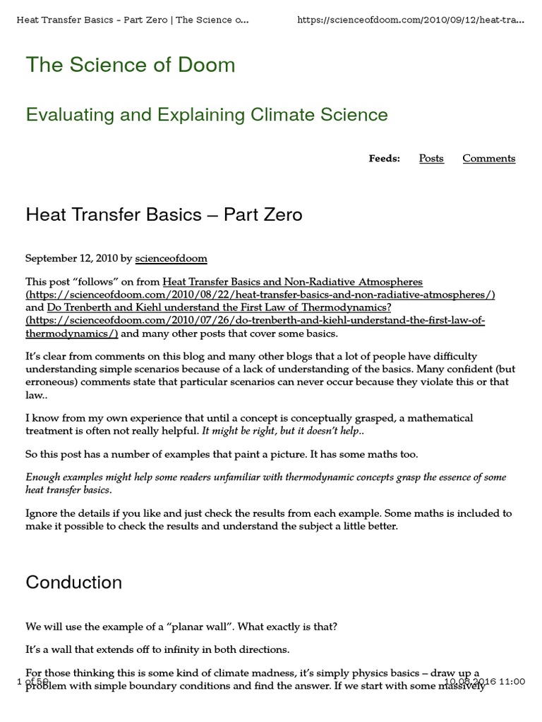 Heat Transfer Basics | PDF | Heat | Heat Transfer