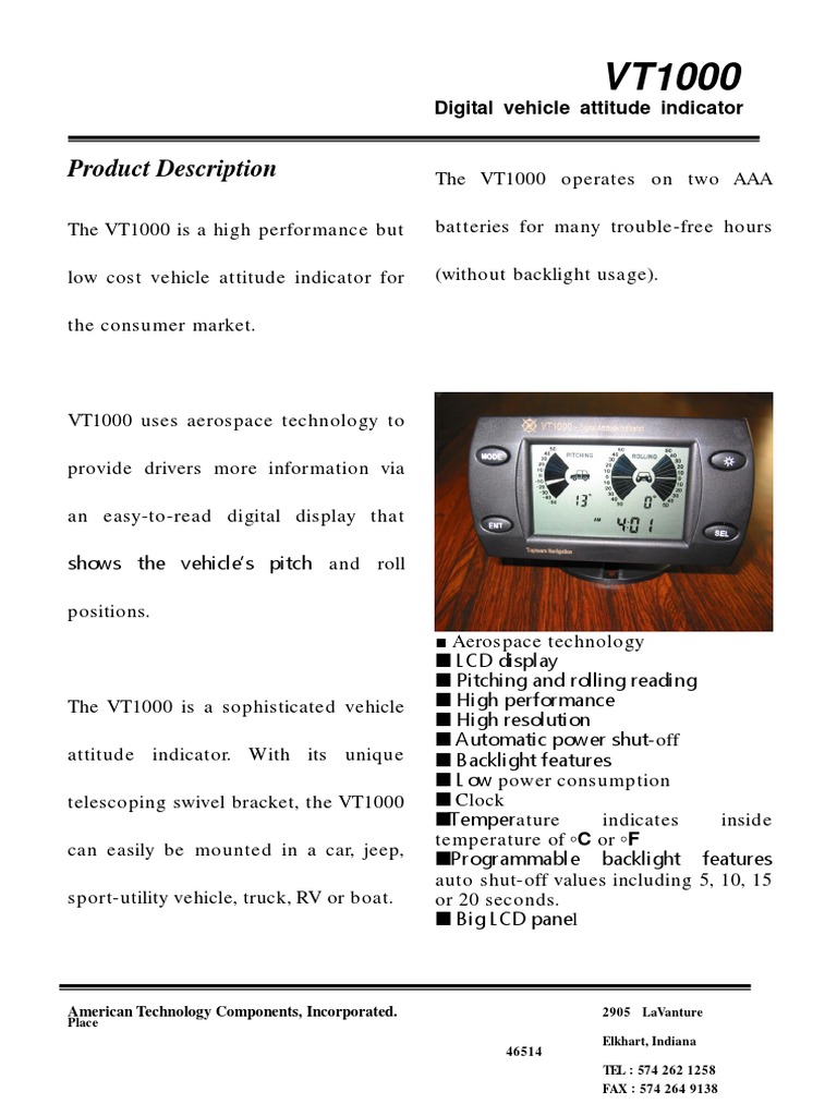 VT1000 User Manual PDF | PDF | Backlight | Manufactured Goods