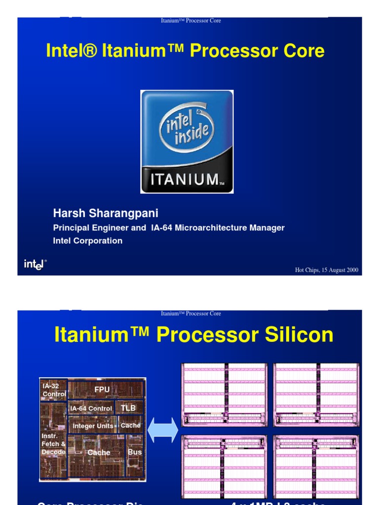 Itanium Core | PDF | Cpu Cache | Central Processing Unit