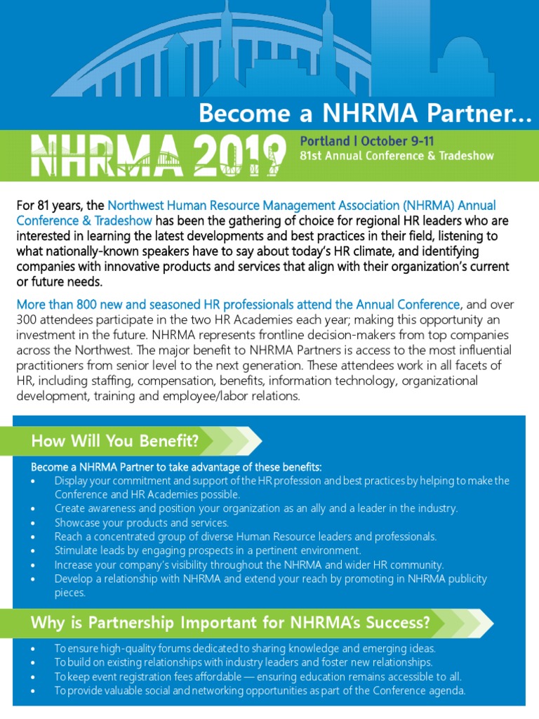 NHRMA 2019 - STA Brochure | PDF | Human Resource Management | Advertising