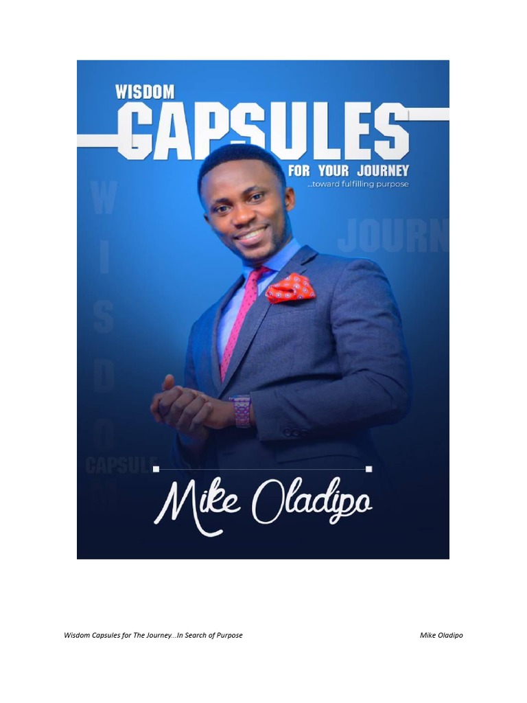 Wisdom Capsule For The Journey | PDF | Wisdom | Prayer